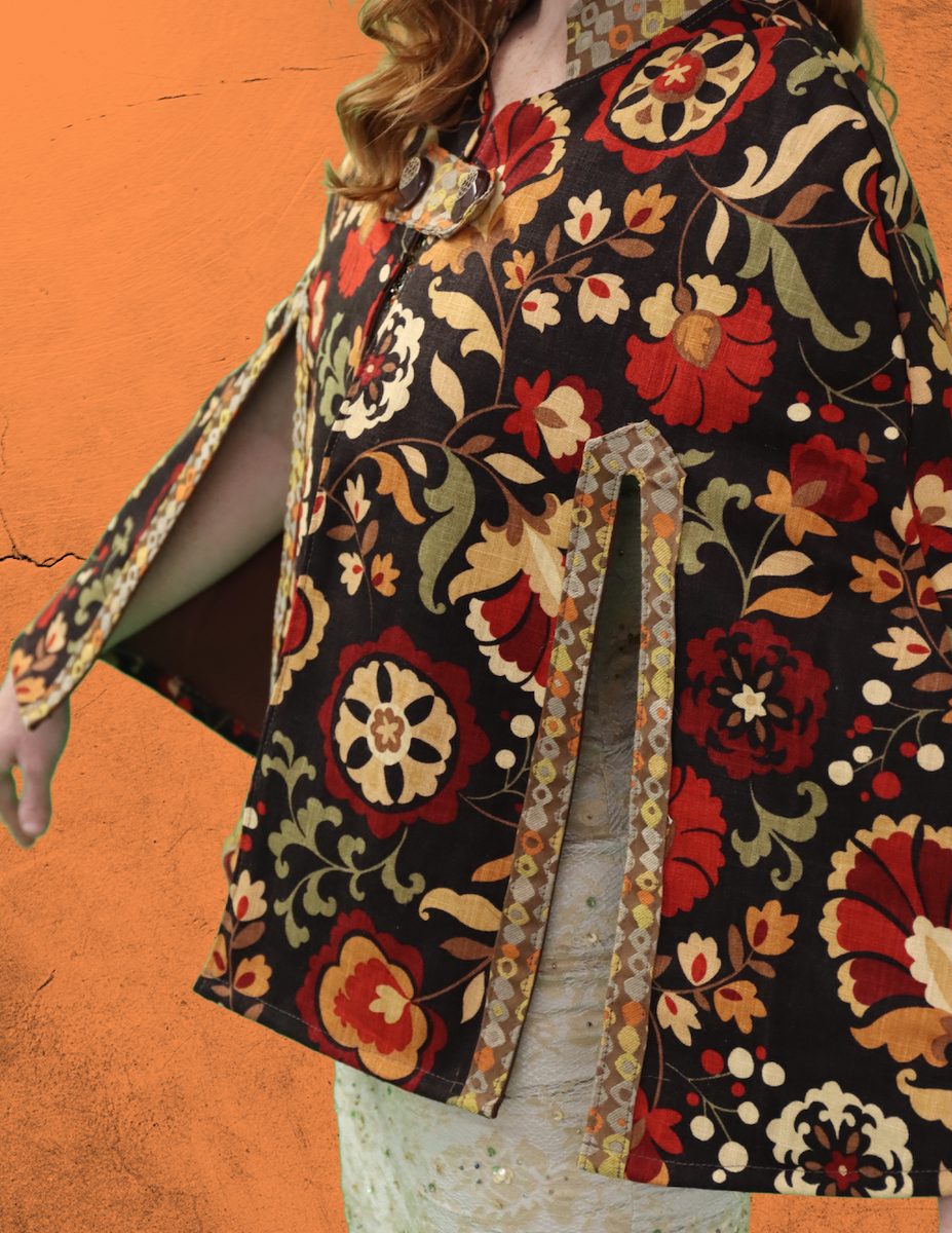 "Pop Floral" Cape – Forgotten Saints LA